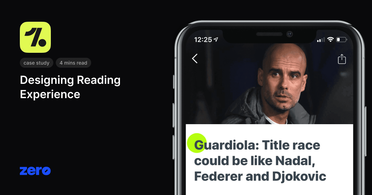 Designing Reading Experience — Zero